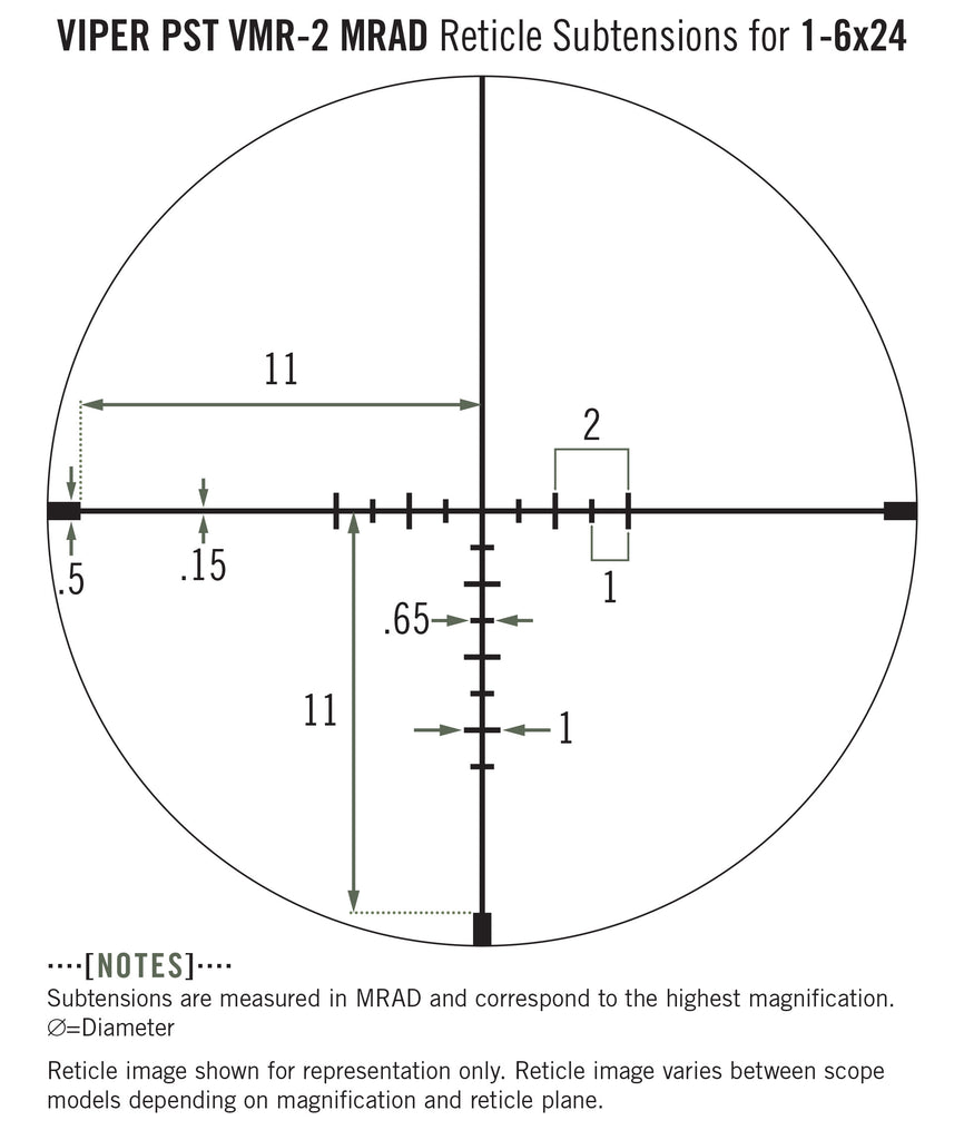 Vortex Viper PST Gen II 1-6x24 VMR-2 (MRAD) – FinnAccuracy